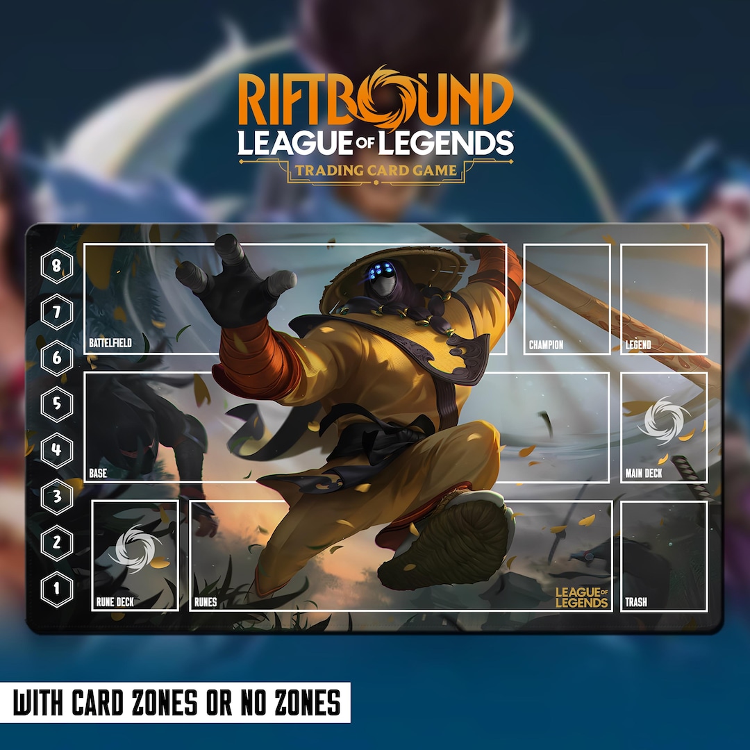 Playmat League of Legends Riftbound - Jax - 24"x 14" (600 X 350 Mm) - Etsy