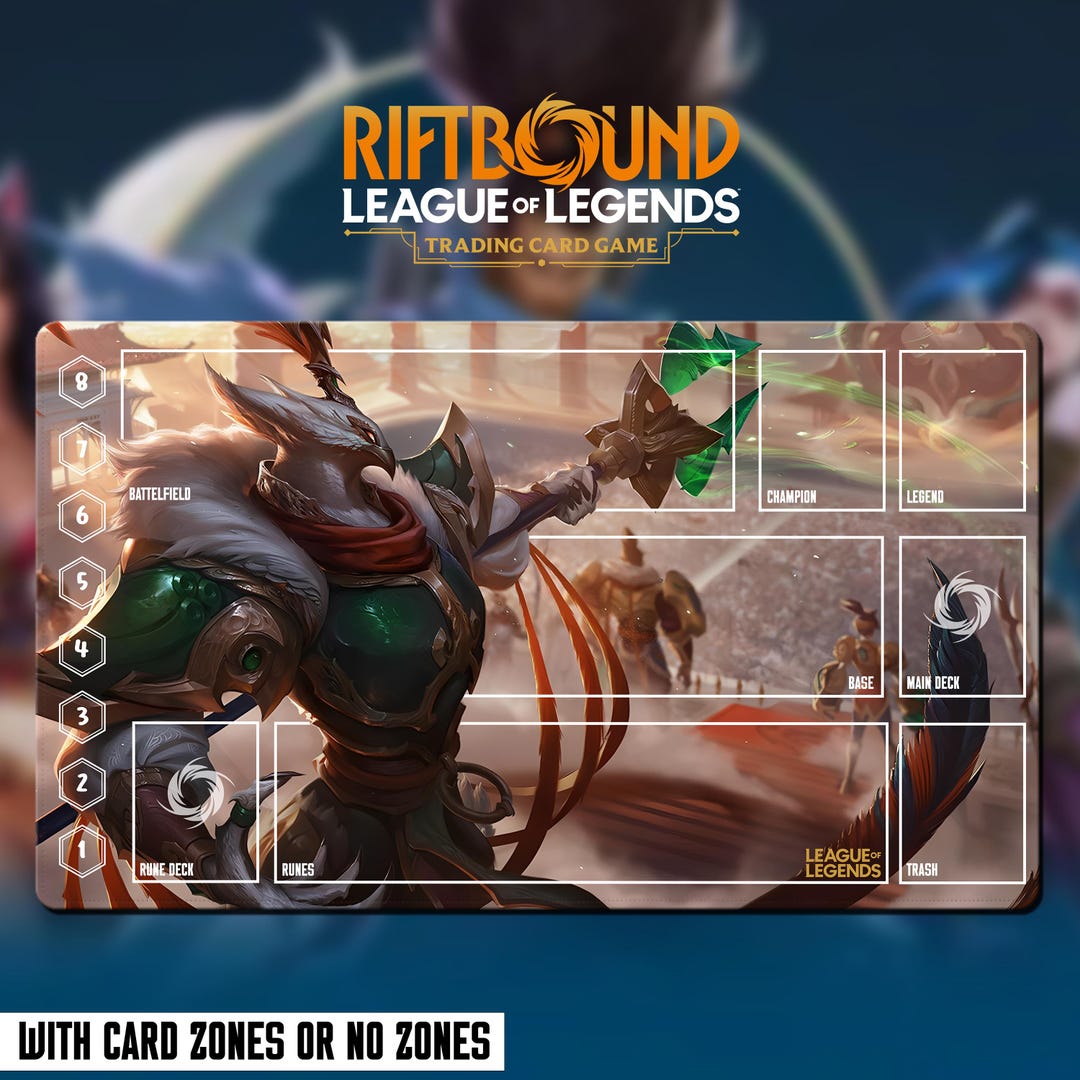 Playmat League of Legends Riftbound - Azir - 24"x 14" (600 X 350 Mm) - Etsy