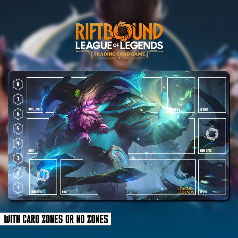 Playmat League of Legends Riftbound - Ornn - 24"x 14" (600 X 350 Mm ...