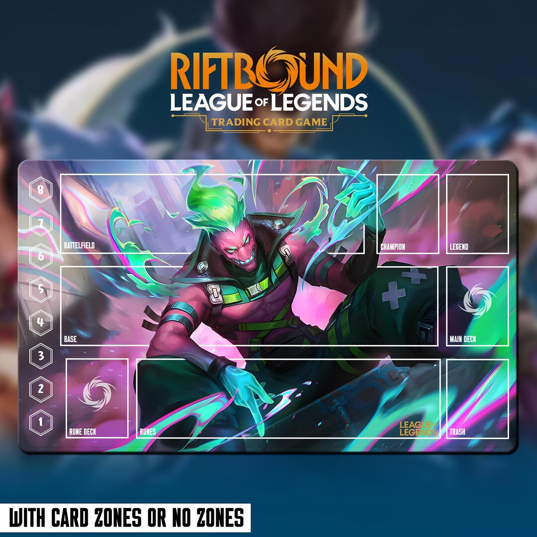 Playmat League of Legends Riftbound - Brand - 24"x 14" (600 X 350 Mm ...
