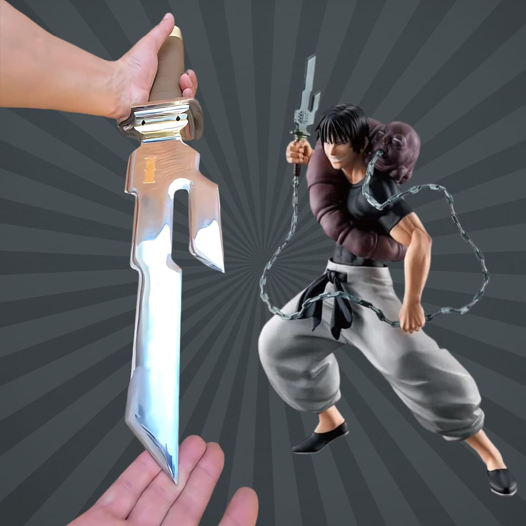 JJK Toji Fushiguro Sword – Real Metal 21 Inch Inverted Spear of Heaven ...
