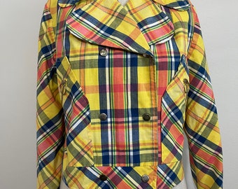 Yellow Plaid Jacket | Etsy