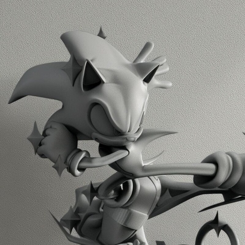 Sonic the Shadow Statues - Etsy
