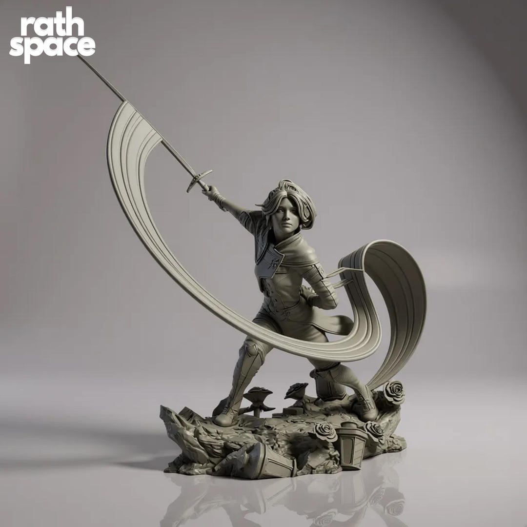 Maelle Expedition 33 STL 3D Model | Fullsize + Bust | Pre-supported LYS ...