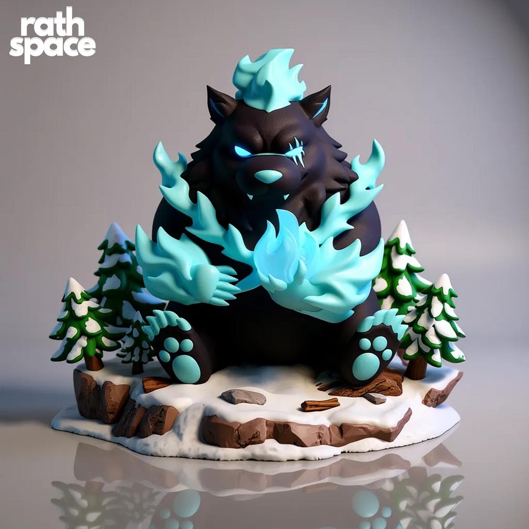Chibi Tank Solo Leveling STL 3D Model | Cute Shadow Bear | Pre ...