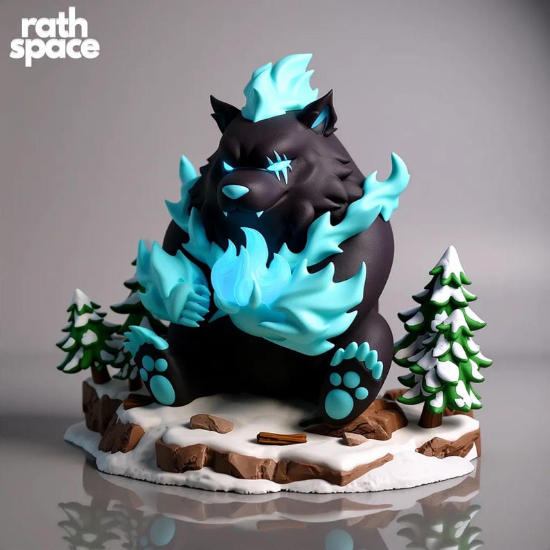 Chibi Tank Solo Leveling STL 3D Model | Cute Shadow Bear | Pre ...