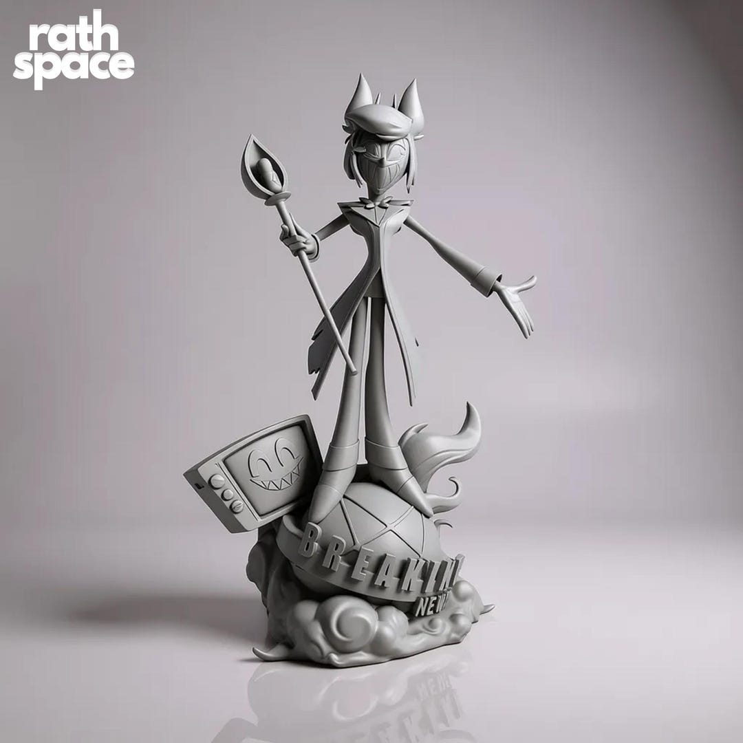 Modelo 3D STL de Alastor Hazbin Hotel / Figura de Radio Demon / LYS ...