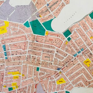 Vintage Drummoyne Map Sydney Map Planning Map Mid Century wall Decor ...