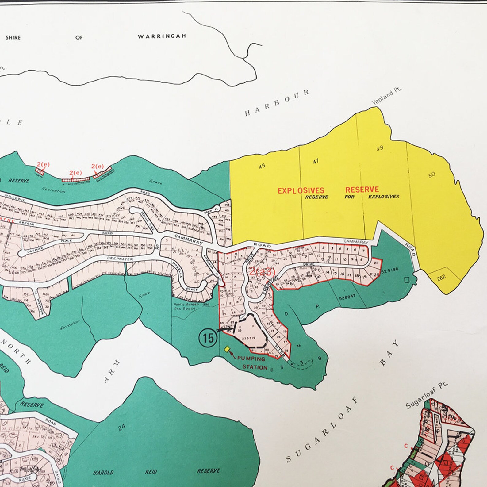 Vintage Map Willoughby Map North Shore Map Planning Map Mid Century ...