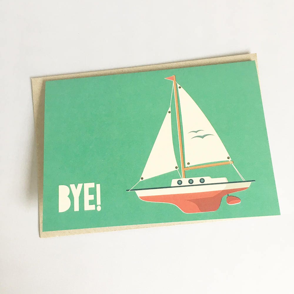 Farewell Card Goodbye Card Bon Voyage Card Card for Her - Etsy