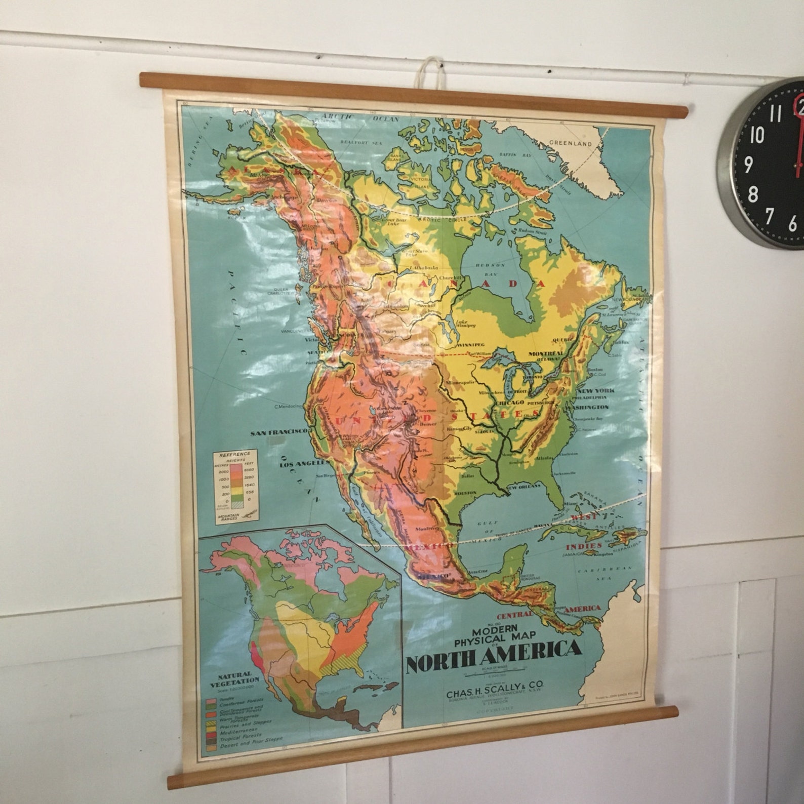 Vintage America Map Vintage Map Wall Art Wall Decor Housewarming Gift ...