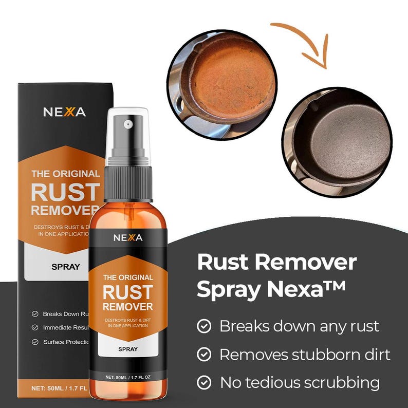 NEXA Rust Remover Spray – Fast-acting, Multi-surface Cleaner (50ml) - Etsy
