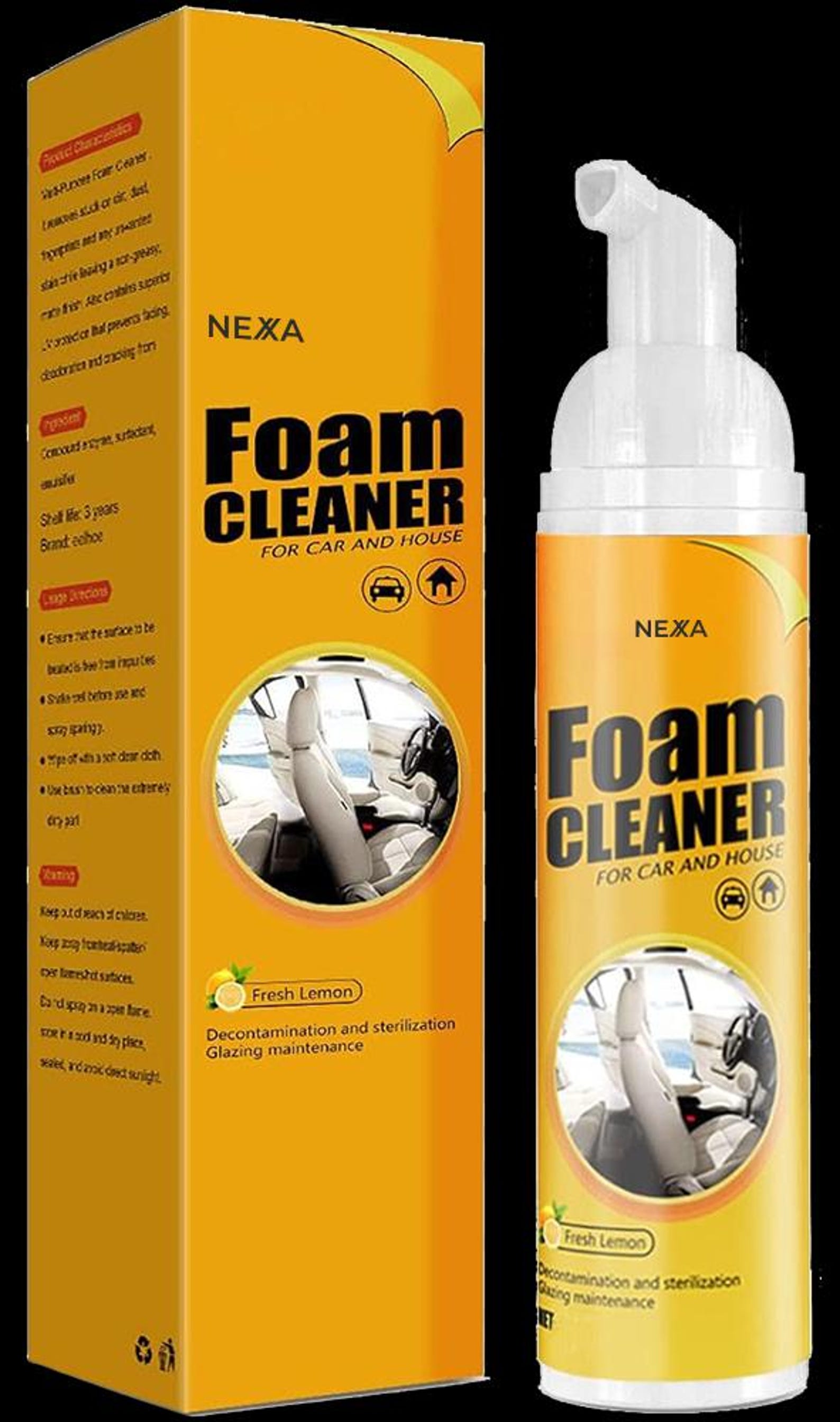 Nexa Multi-purpose Foam Cleaner - Perfectly Clean Car Surfaces Without ...