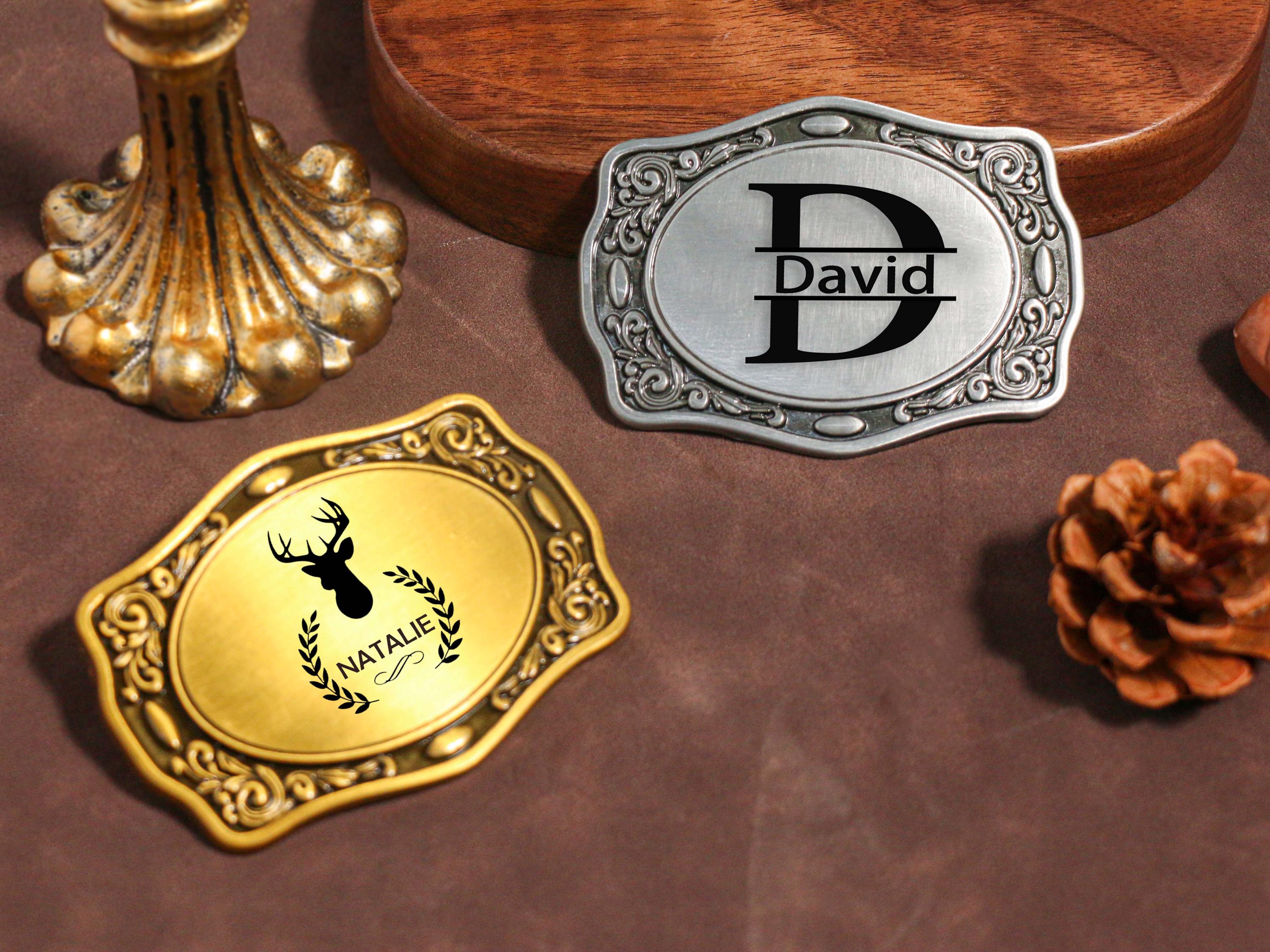 Custom Western Belt Buckles,personalized Men's Belt Buckles Letter Belt ...