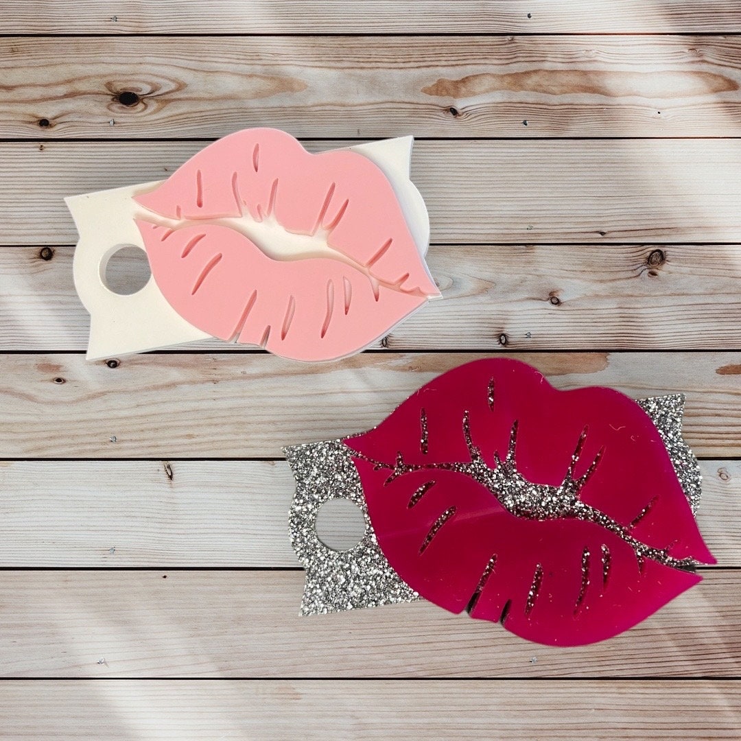 Lips Custom Tumbler Topper Name Tag 30 or 40 Oz | Valentine's Tumbler ...