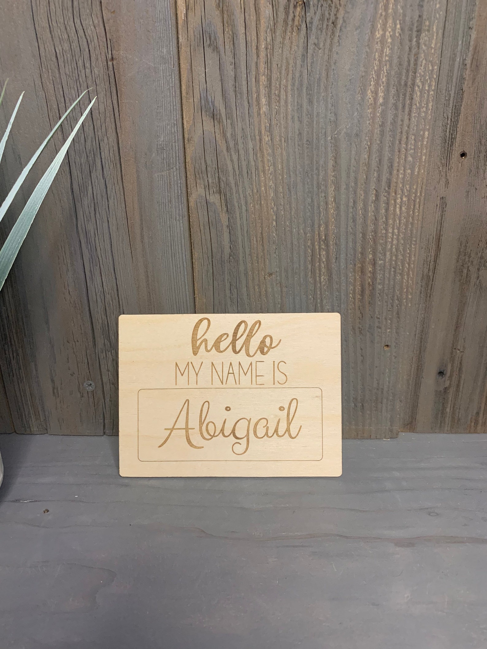 Hello My Name is Baby Sign Birth Baby Personalized Sign - Etsy