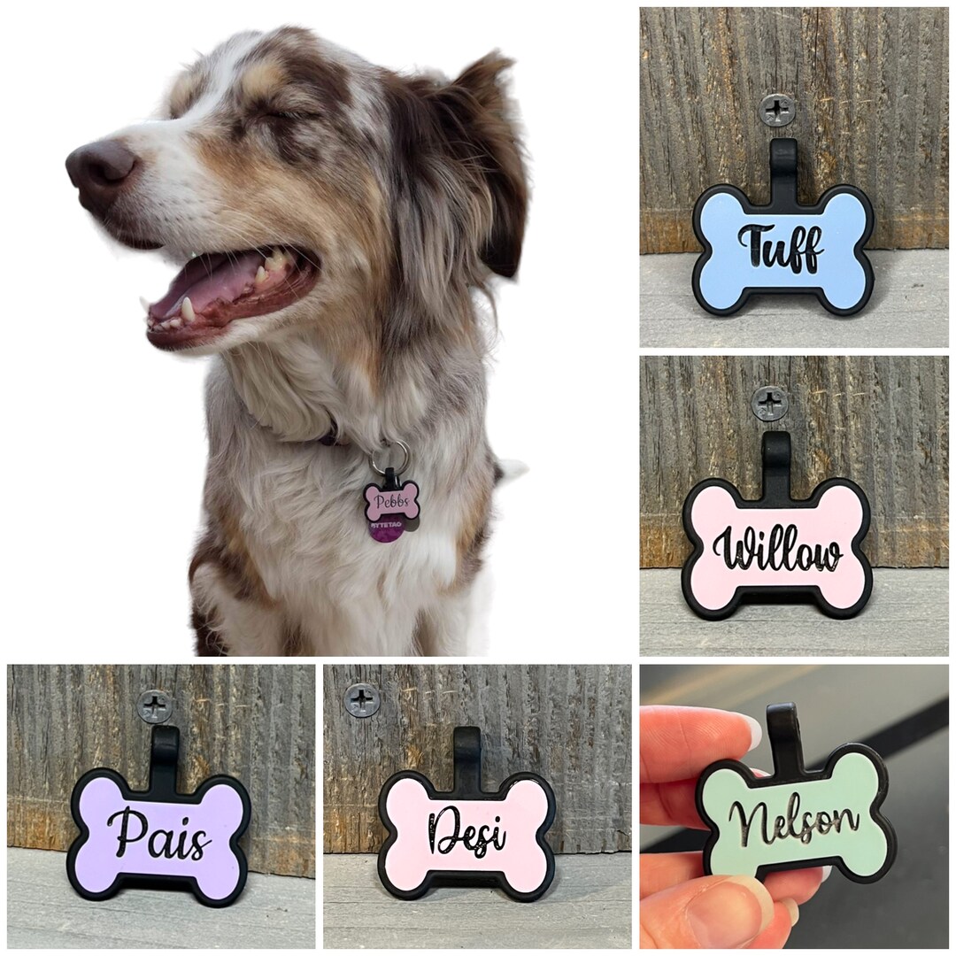 Personalized Silicone Dog Tags | Custom Dog Tags | Pet ID Tag - Etsy