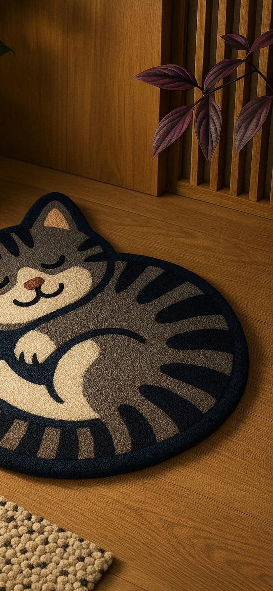 Handmade Tufted Cat Rug, Modern Nursery Floor Mat - Etsy
