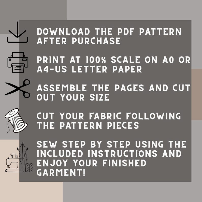 Flutter Sleeve Blouse Sewing Pattern | Digital PDF Pattern Sizes XS ...