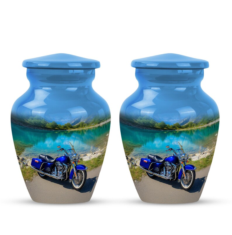 Motorcycle Cremation Urn, Biker Memorial Tribute, Personalized Keepsake ...