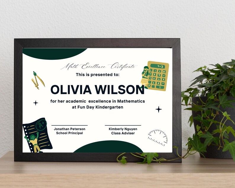 Editable Achievement Certificate Template, Printable Award (canva ...