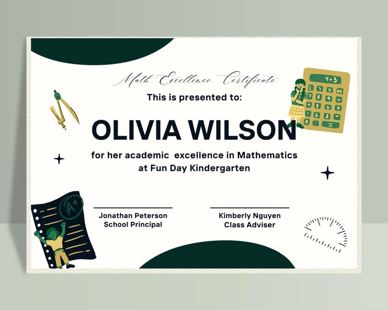 Editable Achievement Certificate Template, Printable Award (canva ...