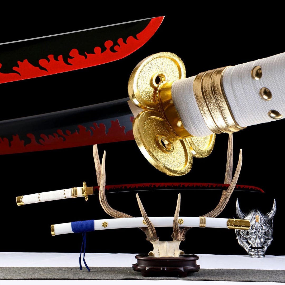 Handmade Roronoa Zoro Enma Katana Replica, 1045 Carbon Steel Blade - Etsy