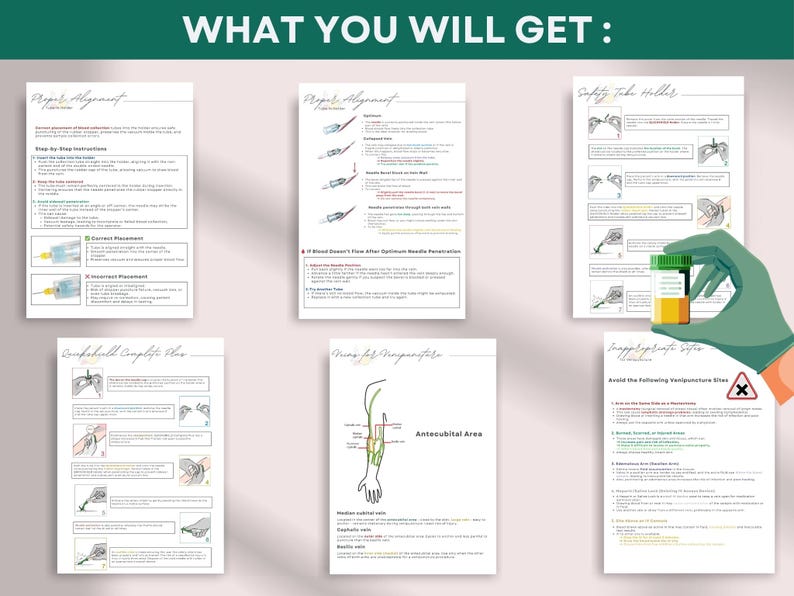 Phlebotomy Study Reference Guide | Order of Draw Chart, Tube Colors ...