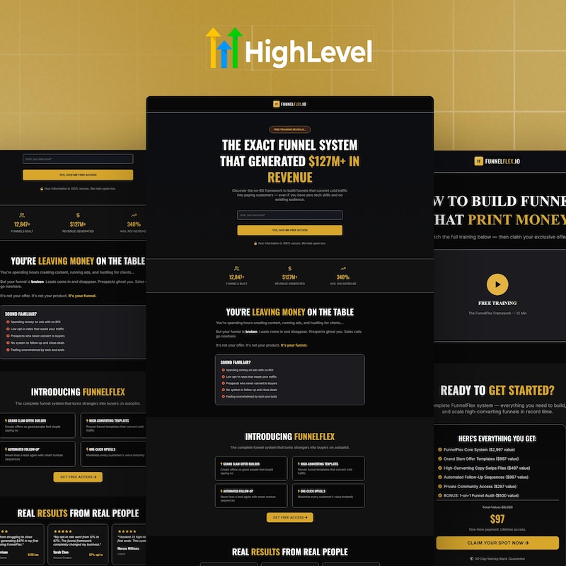 Ghl Funnel Landing Page - Etsy