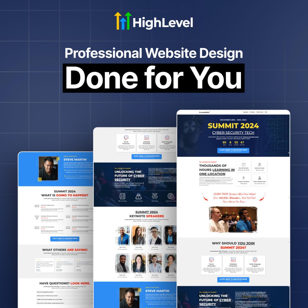 Gohighlevel Summit Funnel Template | Highlevel System for Online ...