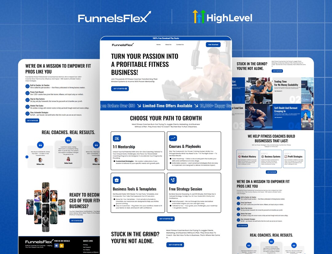 Gohighlevel Fitness Funnel Template – Gym & Personal Trainer Lead ...