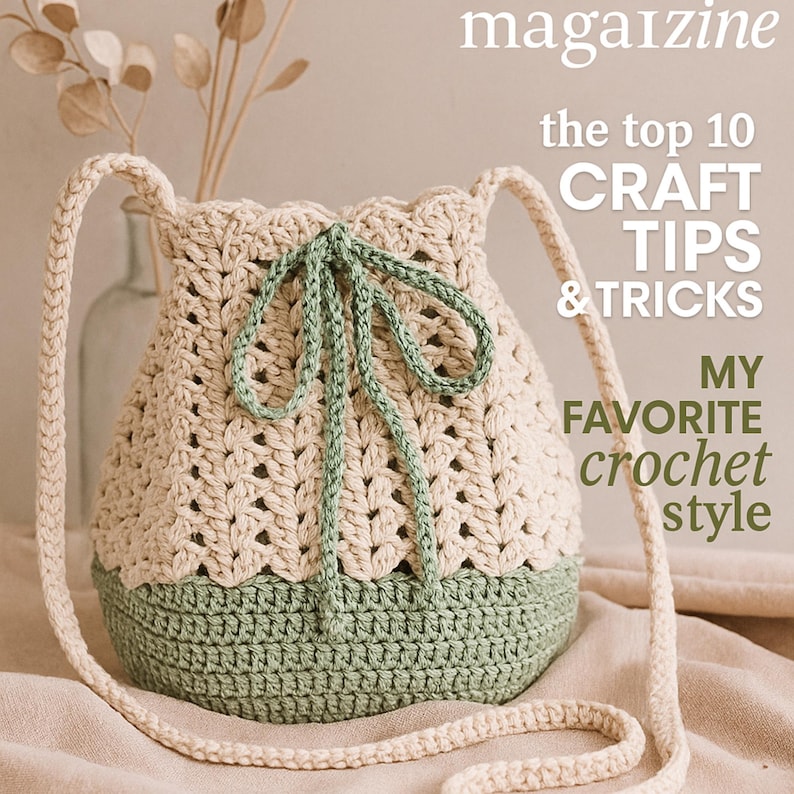 Crochet Round Base Bag Pattern, Fan Stitch Crossbody (PDF Pattern) - Etsy