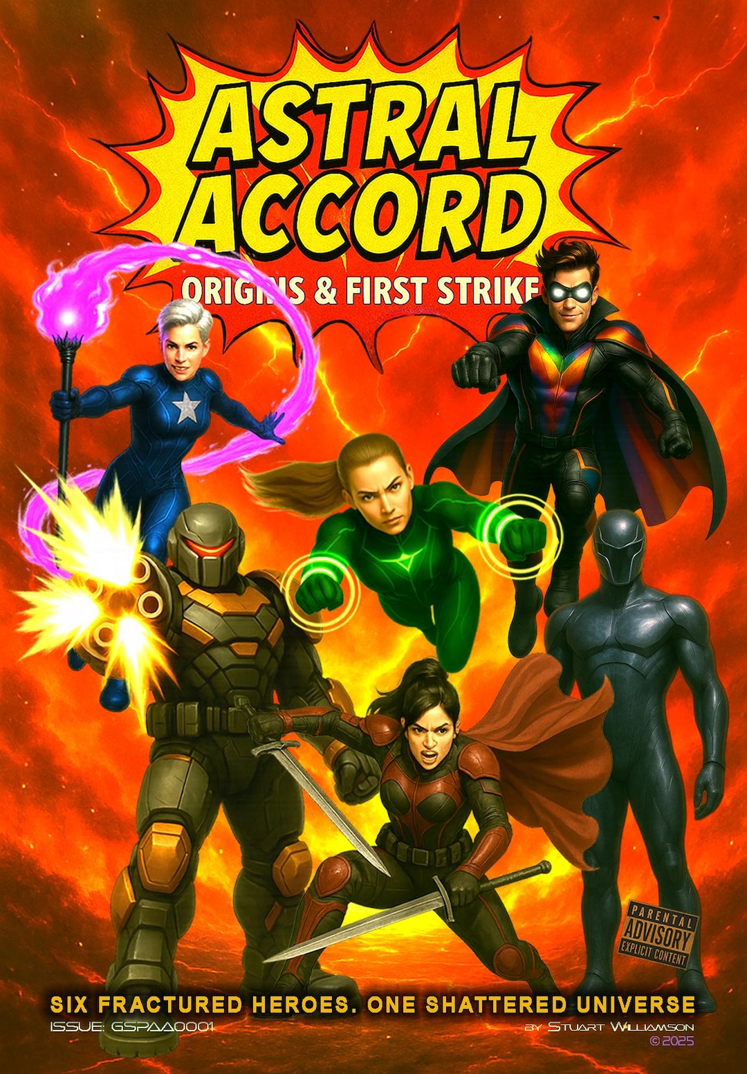 Astral Accord Comic Book: Superhero Origins & First Strike - Etsy