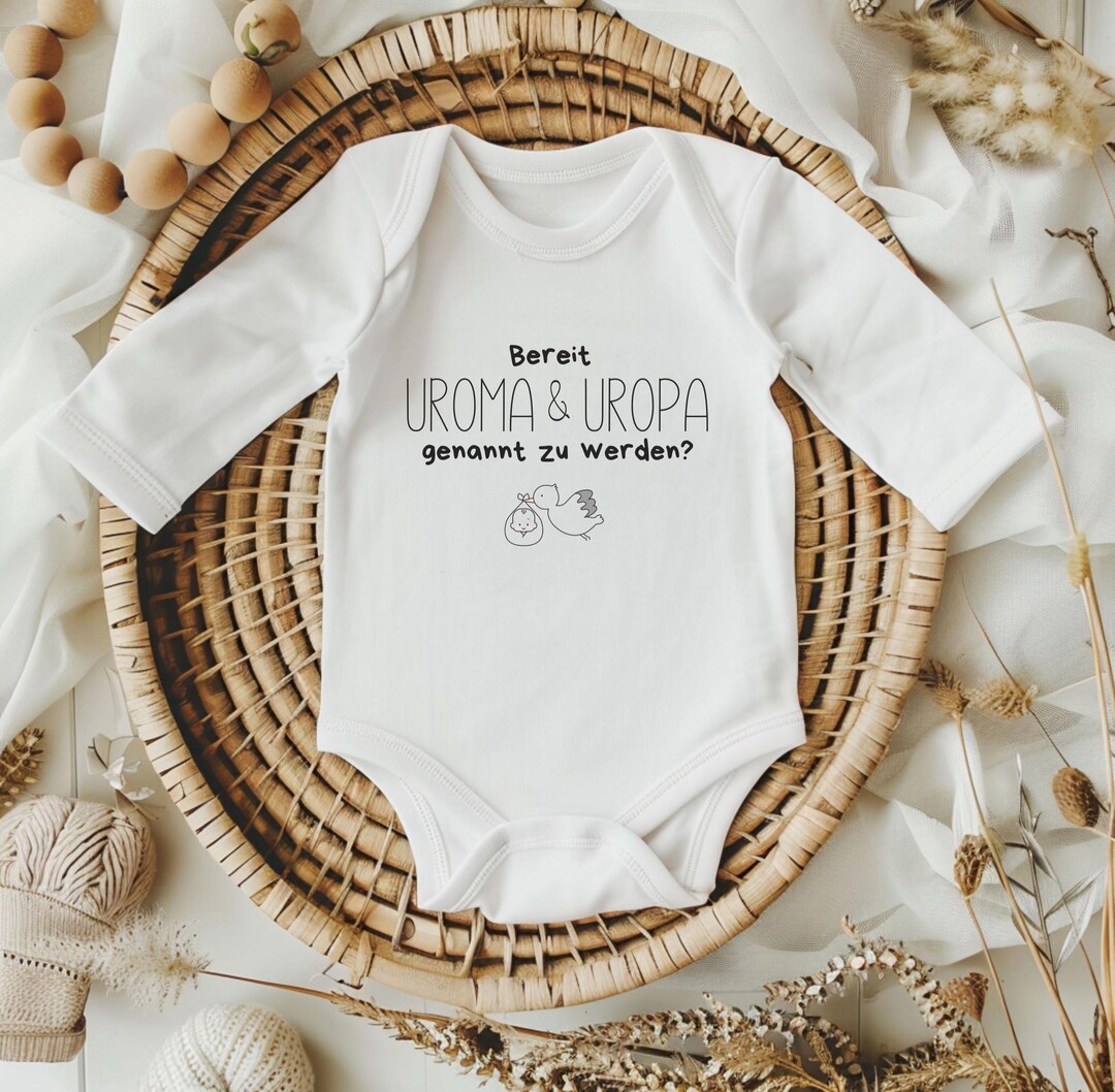 Babybody zur Schwangerschaftsverkündung, Du wirst Uroma/Uropa ...