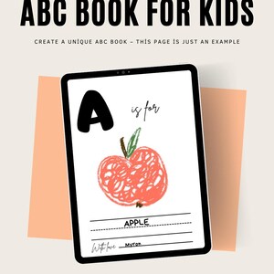 Editable Kids ABC Book – Printable Alphabet Learning for Toddlers ...