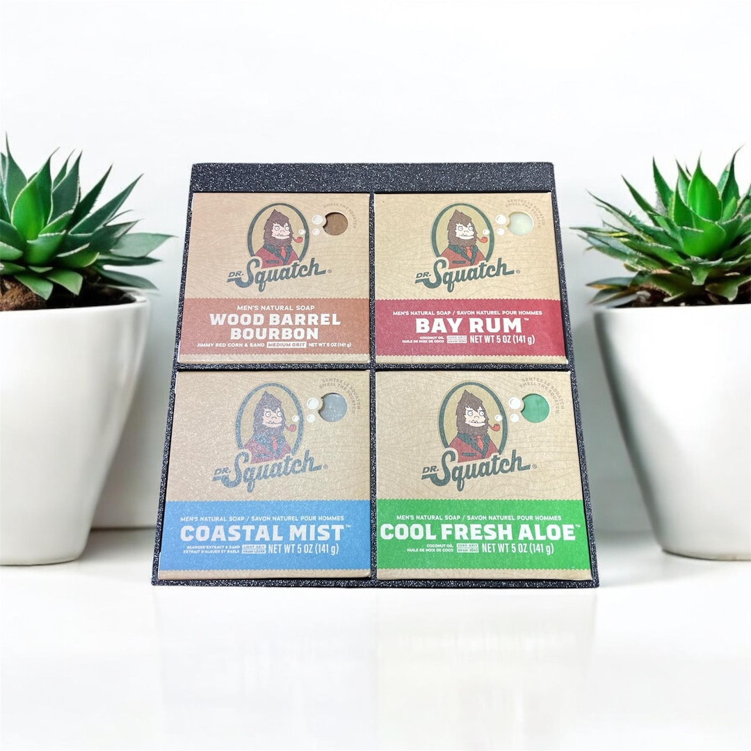 Dr. Squatch Soap Display Shelf: Wall-mountable Organizer for 4 Bars - Etsy
