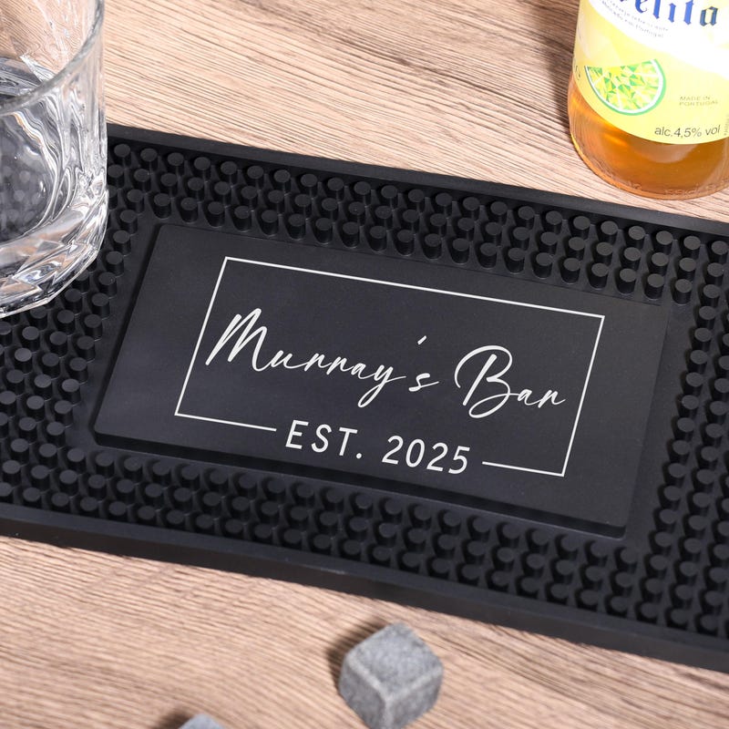 Personalized Bar Mat - Etsy