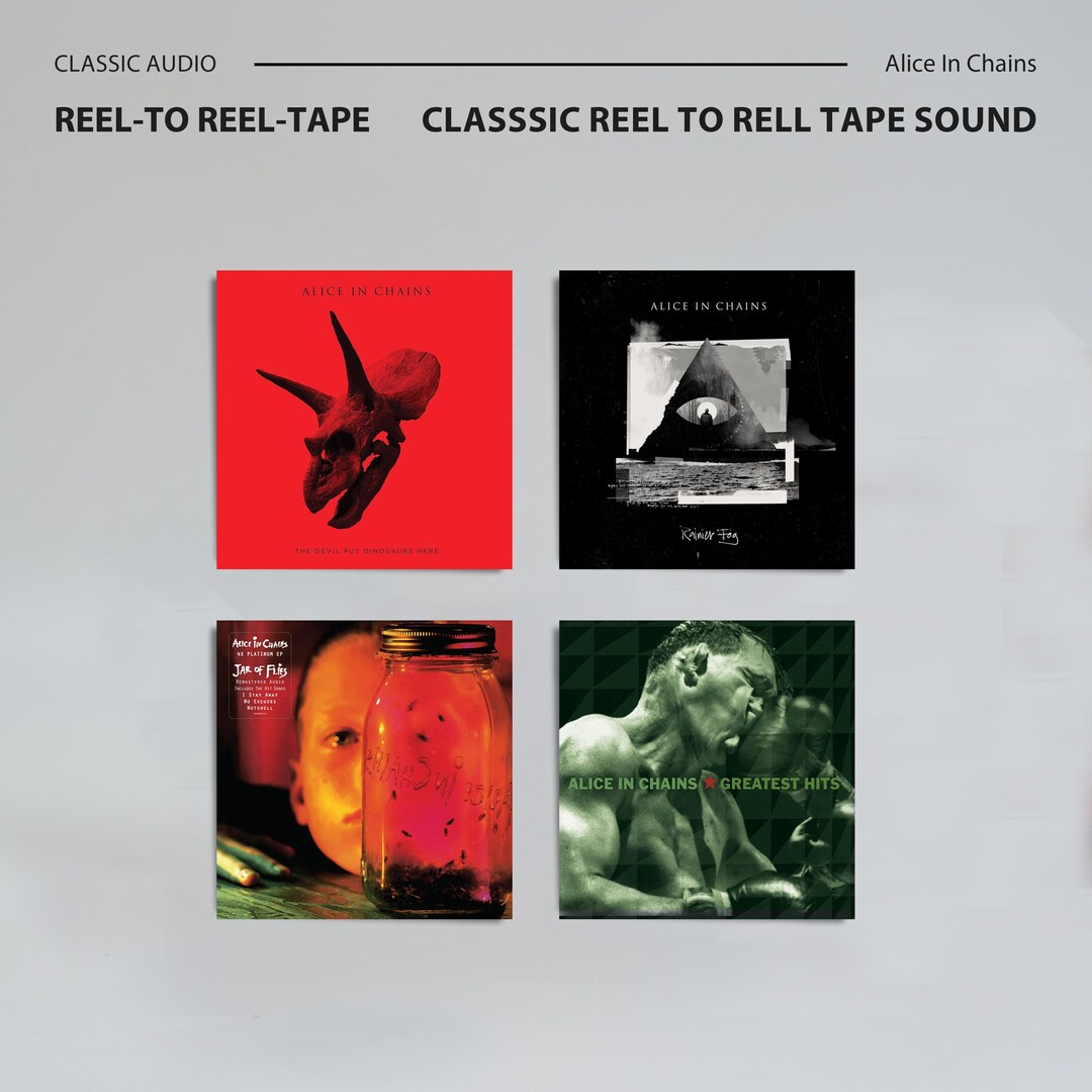 Alice in Chains Albums Reel-to-reel 5 Tape Set - 7 1/2 IPS 4-track - Etsy
