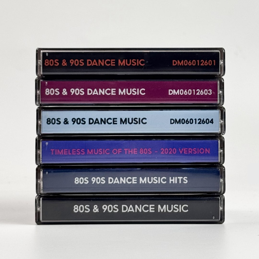 80s–90s Dance Mix Cassette Set – 6 Hand-recorded Tapes – Retro Analog ...