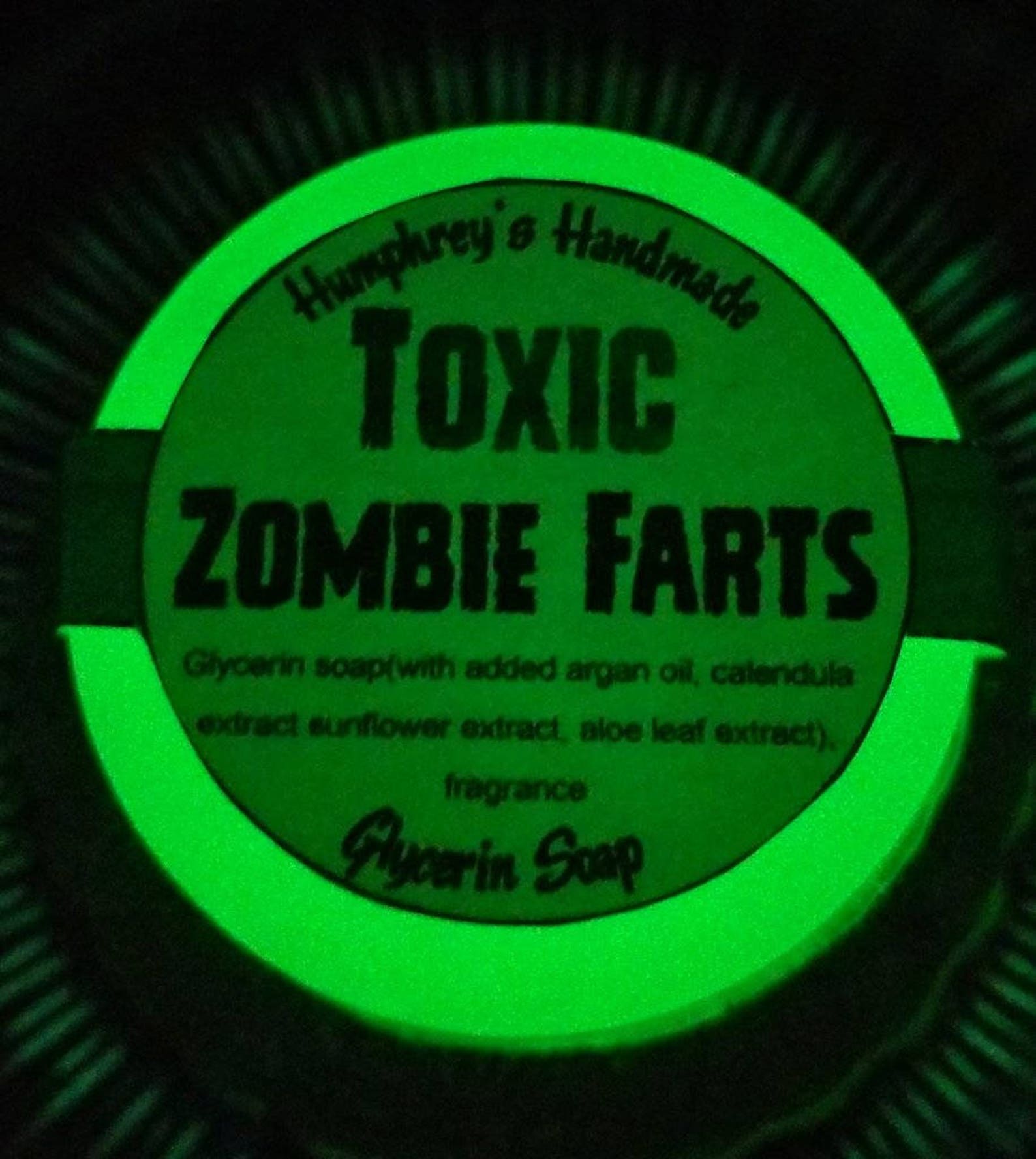 TOXIC ZOMBIE FARTS Soap Glow in the Dark Vanilla Shave Soap | Etsy