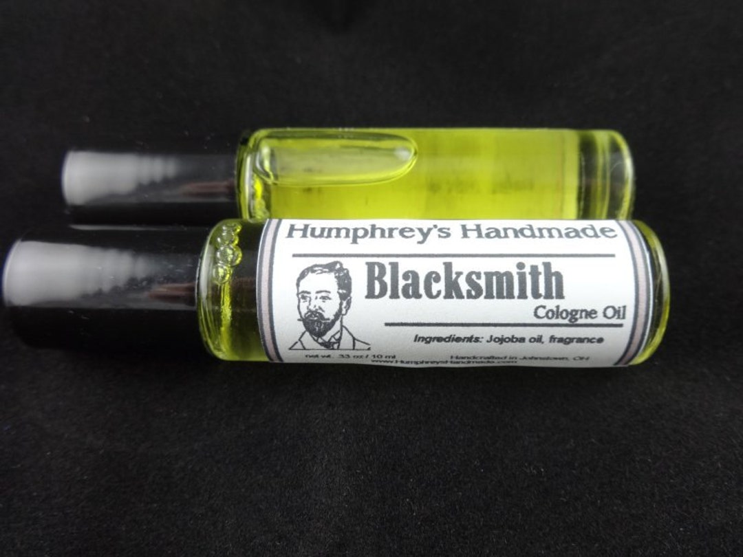 BLACKSMITH Men's Cologne Oil, Roll on Cologne, Tobacco Caramel ...