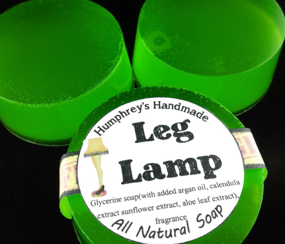 LEG LAMP Soap Glycerin Pine Fir Needles Cedar Bark Eucalyptus | Etsy