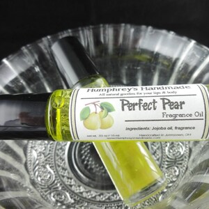 PERFECT PEAR Roll on Perfume, Pear Fragrance Cologne, BPA Free Glass ...