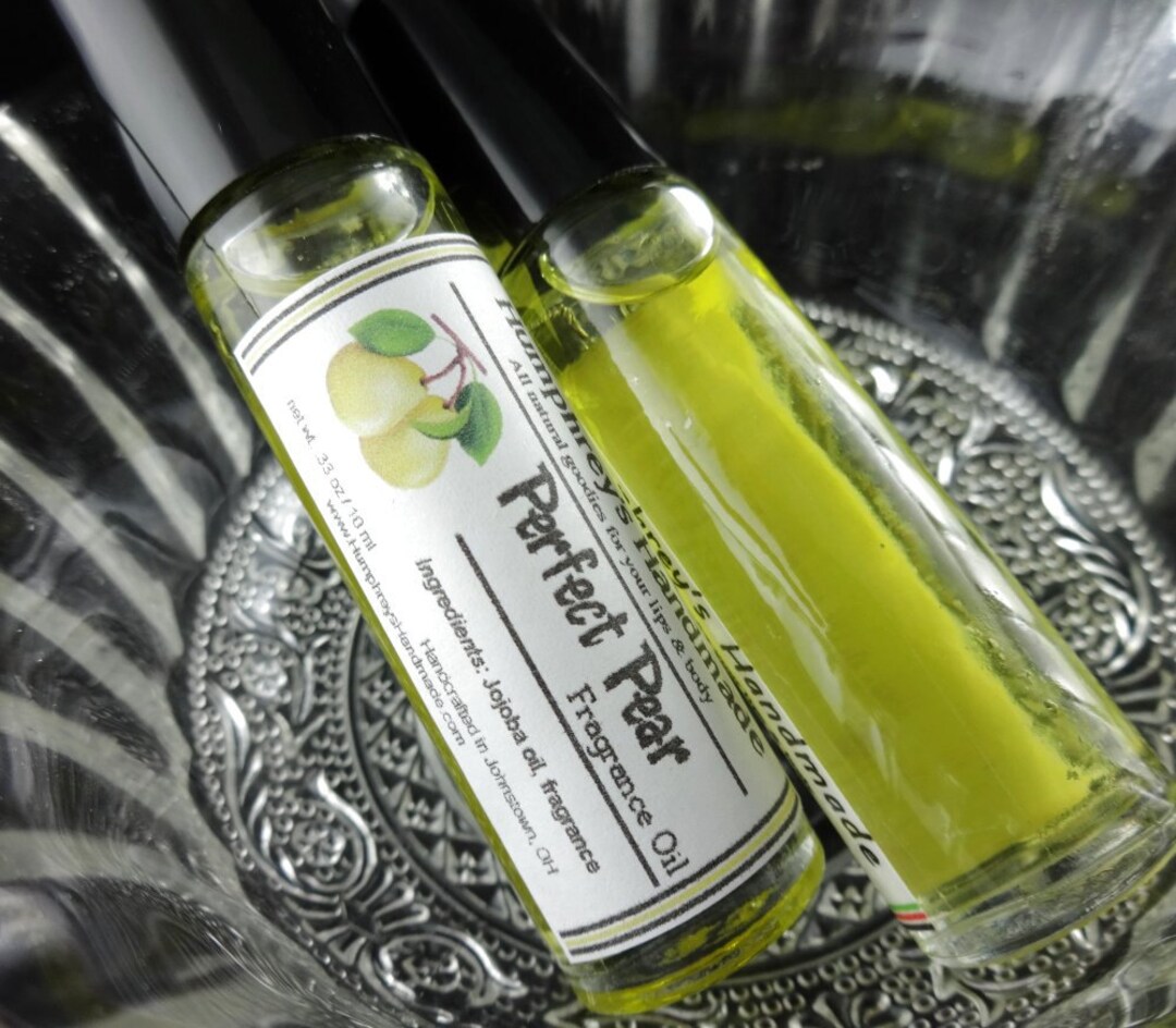 PERFECT PEAR Roll on Perfume, Pear Fragrance Cologne, BPA Free Glass ...