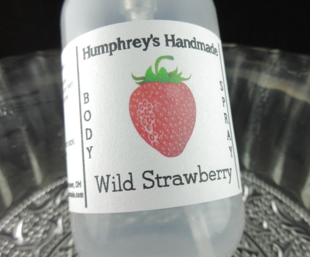 WILD STRAWBERRY Body Spray, Handcrafted Perfume Room and Linen Spray 2 ...
