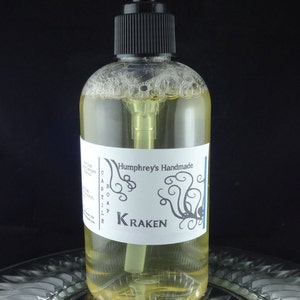 KRAKEN Men's Beard Wash & Body Wash, 8 Oz, Aqua Di Geo Scent Castile ...