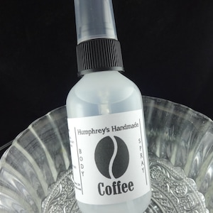 COFFEE Unisex Men's or Women's Body Spray, Coffee Bean Java Scent ...