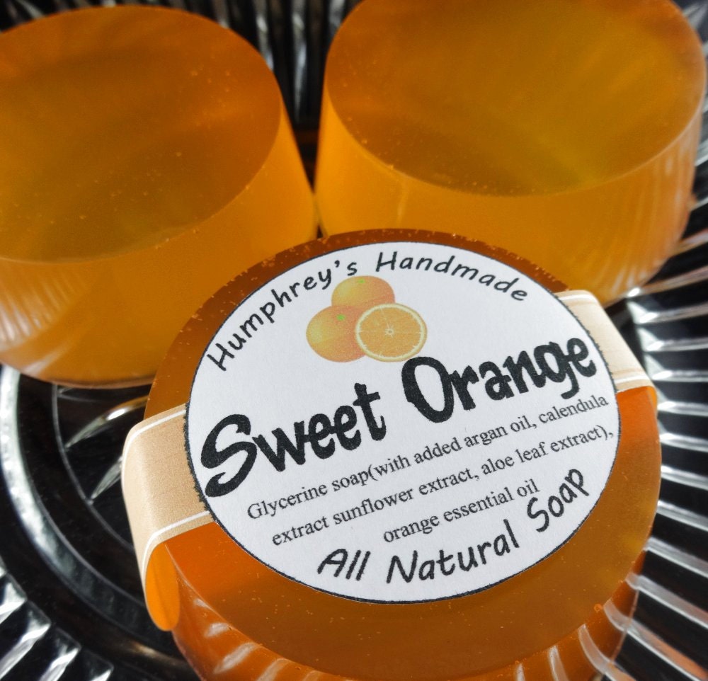 SWEET ORANGE Soap, Bright Orange Soap, All in One Women's Shaving Soap ...