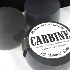 CARBINE Soap Beard Wash, Gun Oil Scent Men's Shave & Shampoo Soap ...