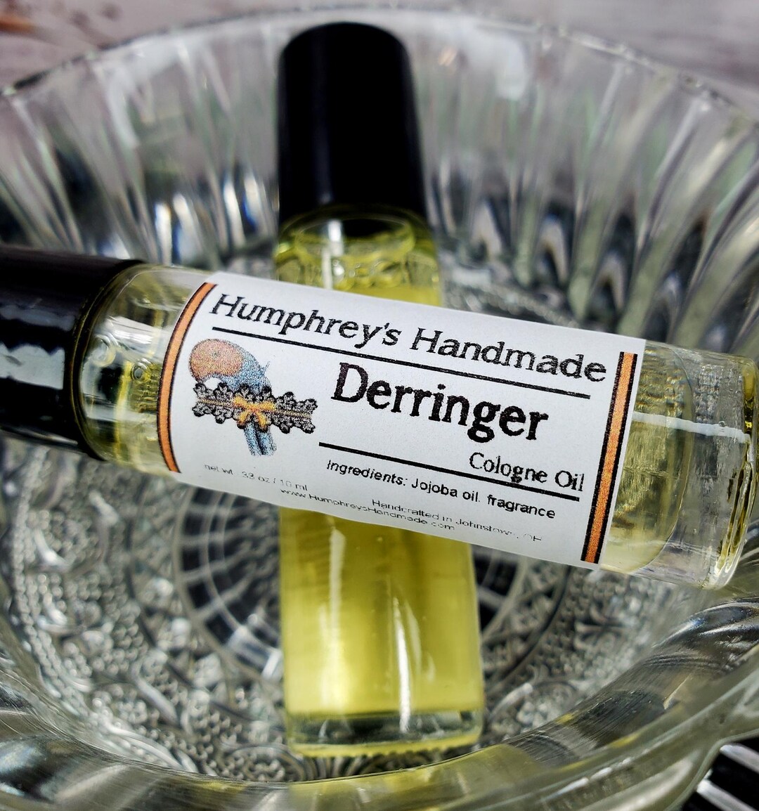 DERRINGER Unisex Cologne Oil, Bourbon Sea Salt Caramel Roll on ...
